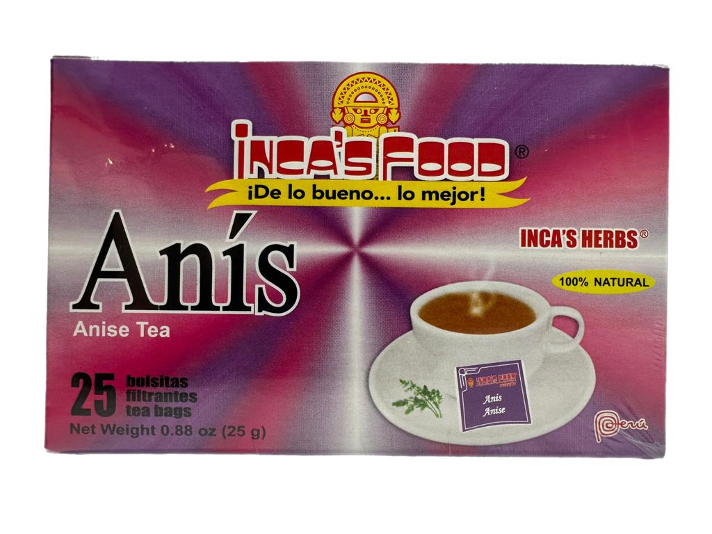 Inca’s Food Anis Anise Tea All Natural 25g – Rodriguez Bros