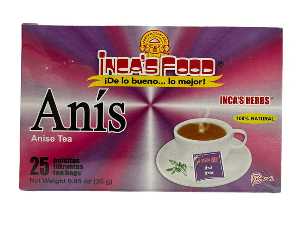Inca’s Food Anis Anise Tea All Natural 25g – Rodriguez Bros