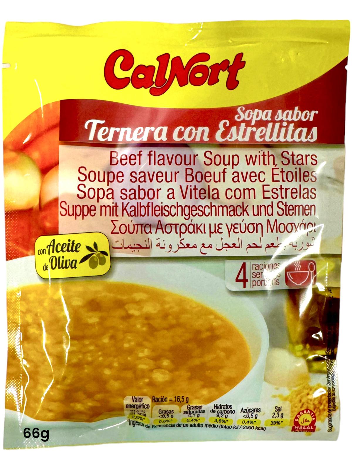 Calnort Ternera con Estrellitas Star Soup 66g (Best Before 11-10-2025 ...